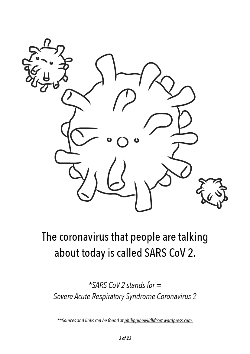 Printable (and free) coloring sheets: "What is the Coronavirus ...